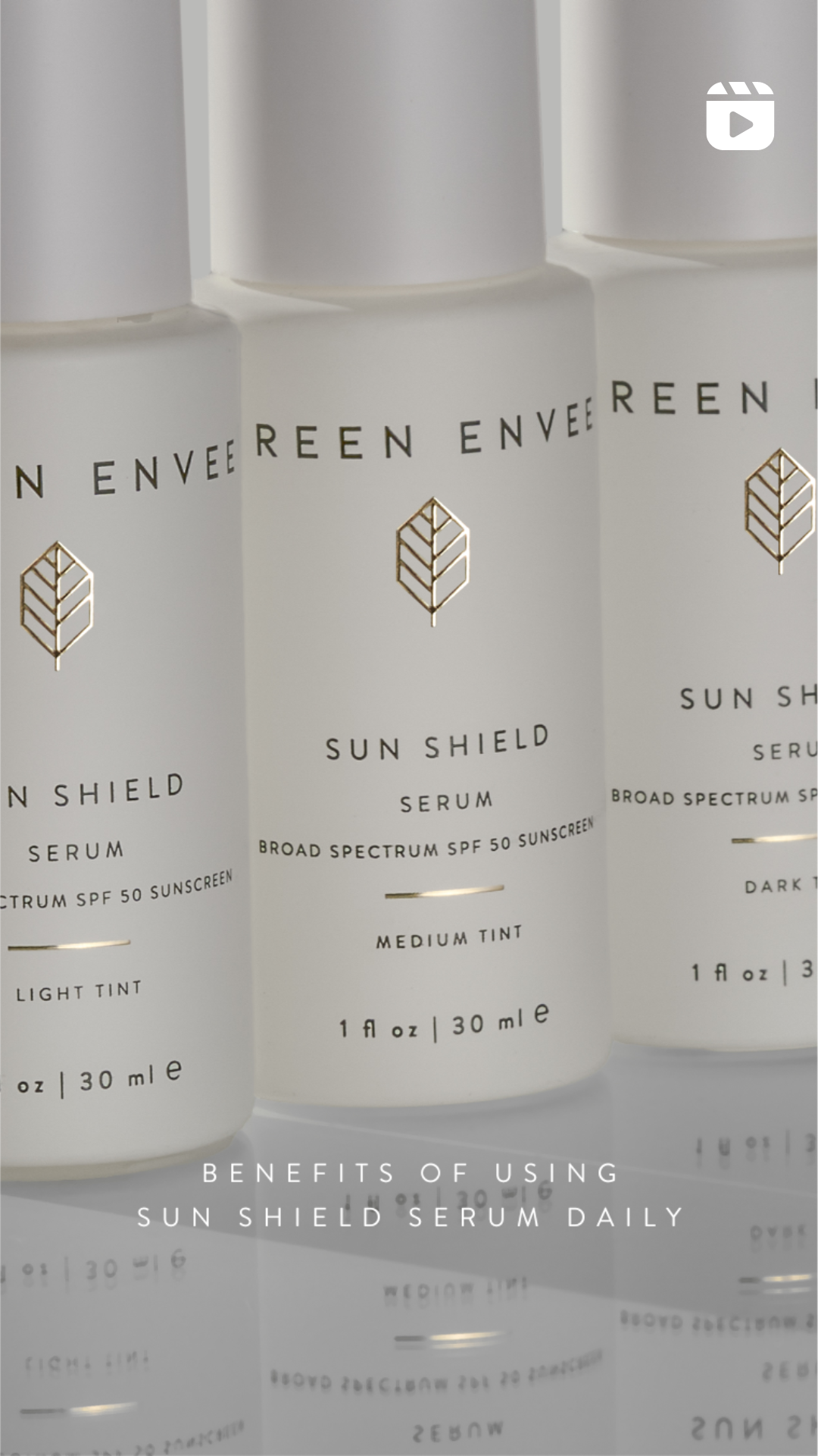 Sun Shield Serum Broad Spectrum SPF 50 Sunscreen Dark Tint – Green ...
